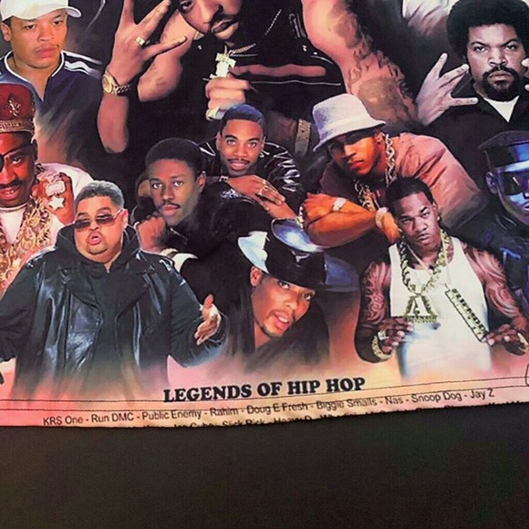 Hip Hop | Shirts | Historic Rappers Allover Print Tee Mens | Poshmark